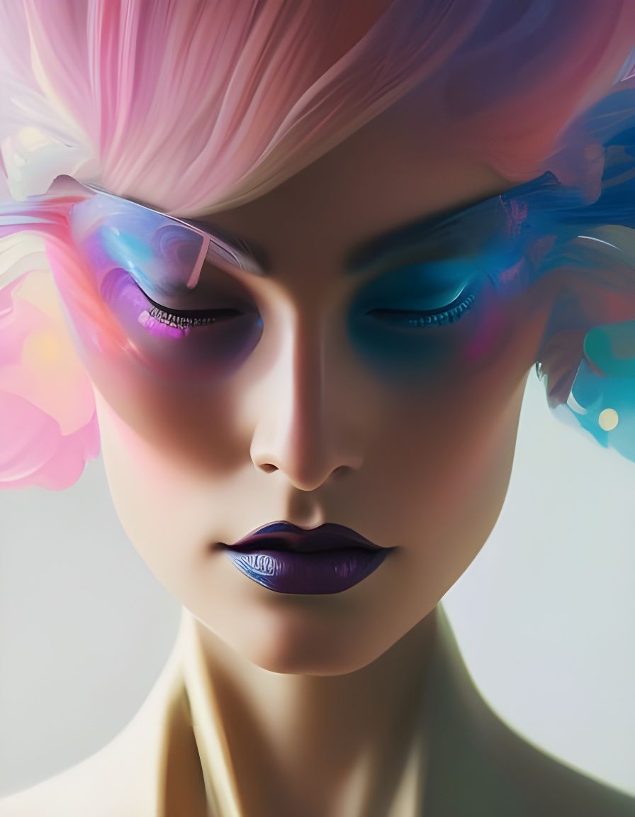 Futuristic Delicate Clown - PORTRAIT 70 - AI Generated Artwork ...