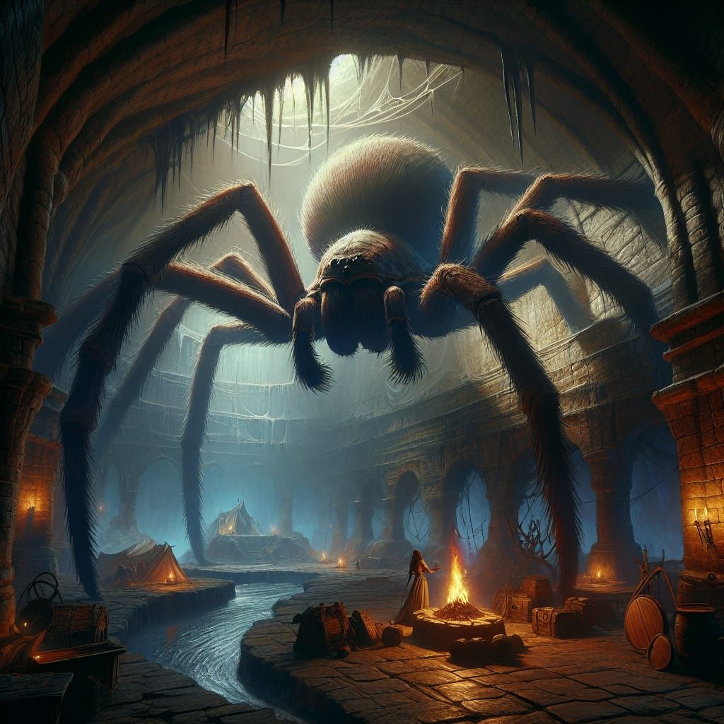 The temple of the Spider God - AI Generated Artwork - NightCafe Creator