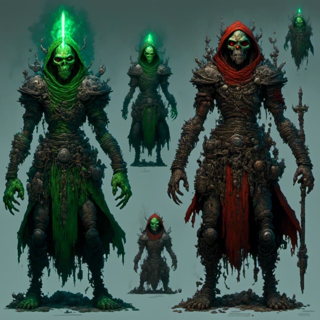 Dungeon Lord Character Sheet - AI Generated Artwork - NightCafe Creator