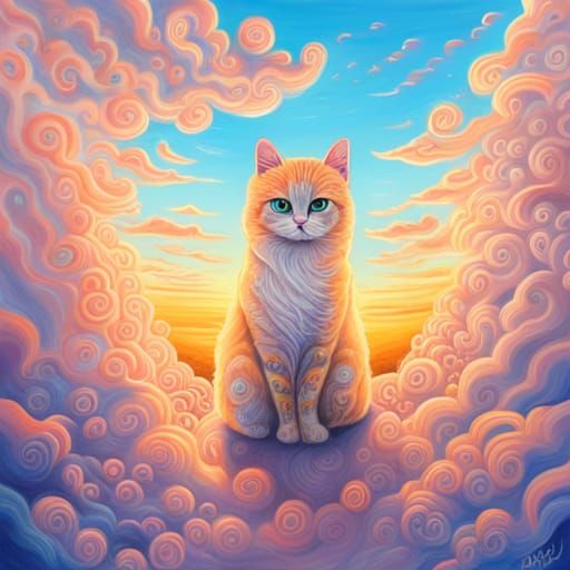 In the clouds - AI Generated Artwork - NightCafe Creator