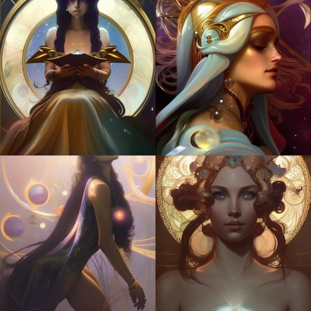 Goddess Evolution (Credit to original creators AND my friend in the description!) - AI Generated ...