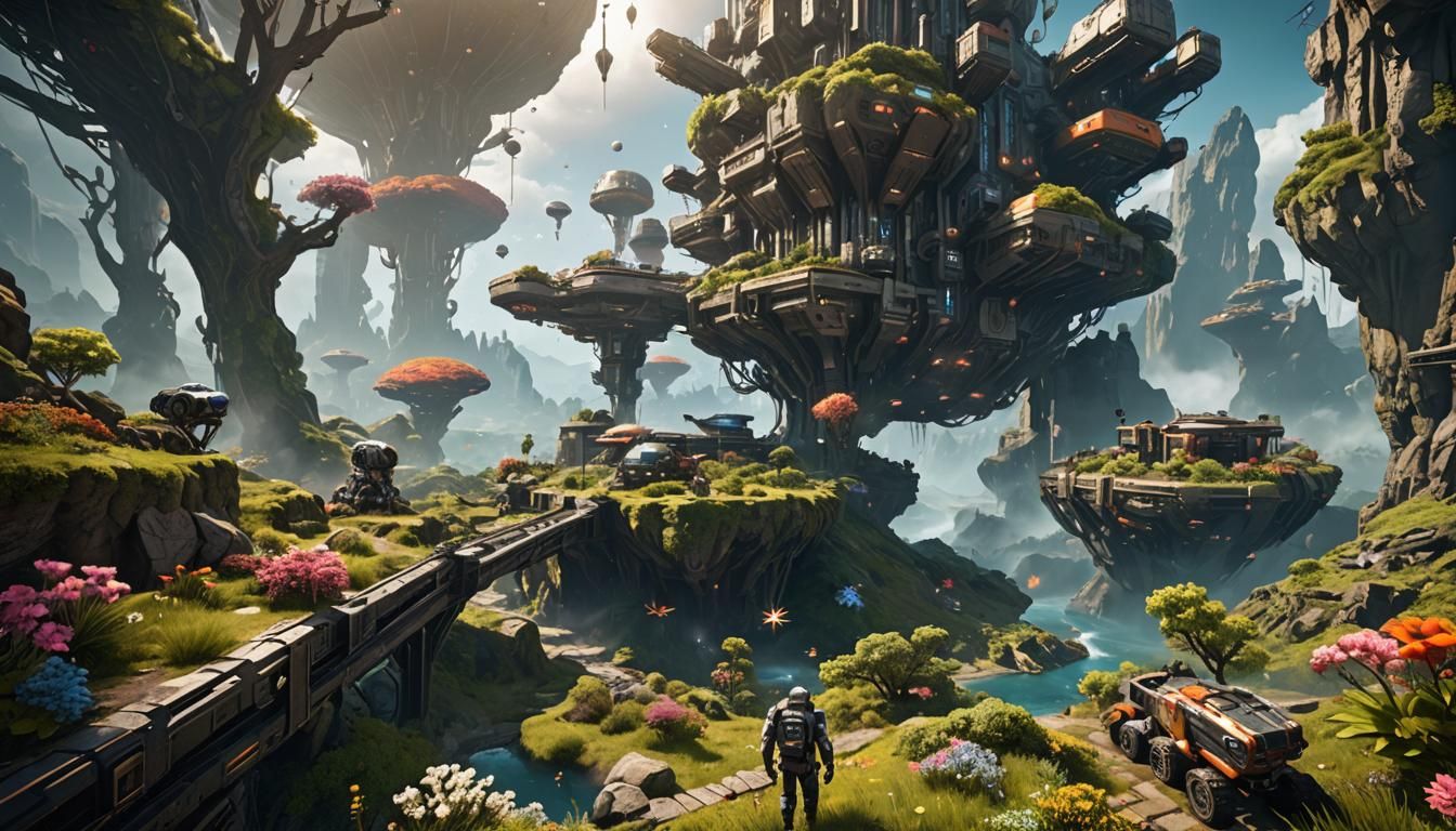 Epic Spring Gaming Worlds - AI Generated Artwork - NightCafe Creator