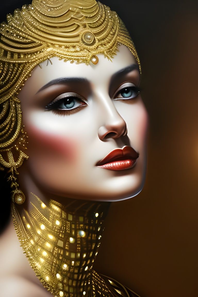 Amazing Young Woman with Jewelry - AI Generated Artwork - NightCafe Creator