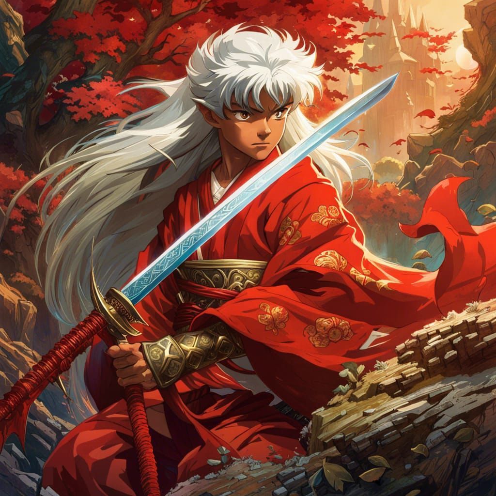 "Inuyasha and his sword - AI Generated Artwork - NightCafe Creator
