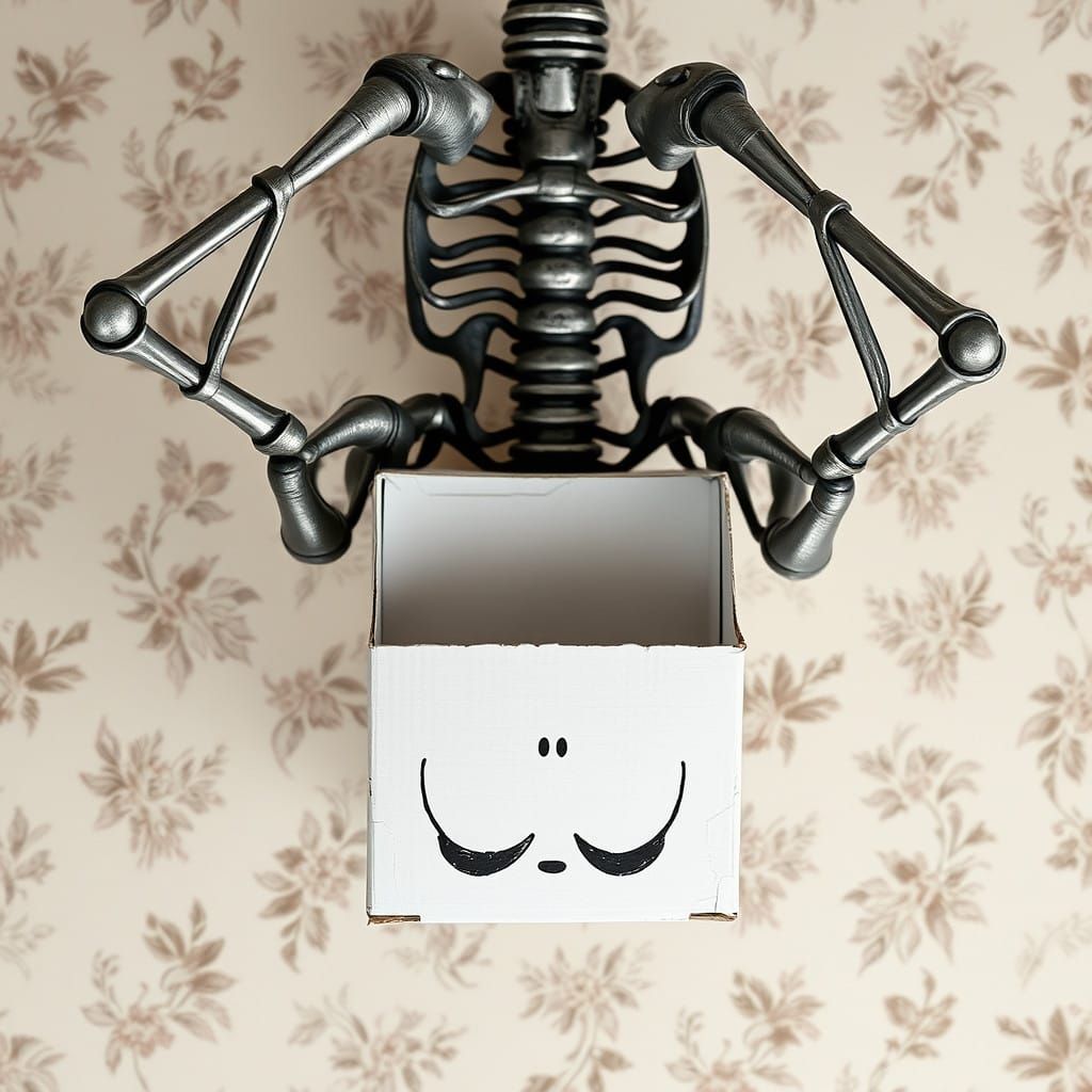 Intricate Box Face with Realistic Expression - AI Art