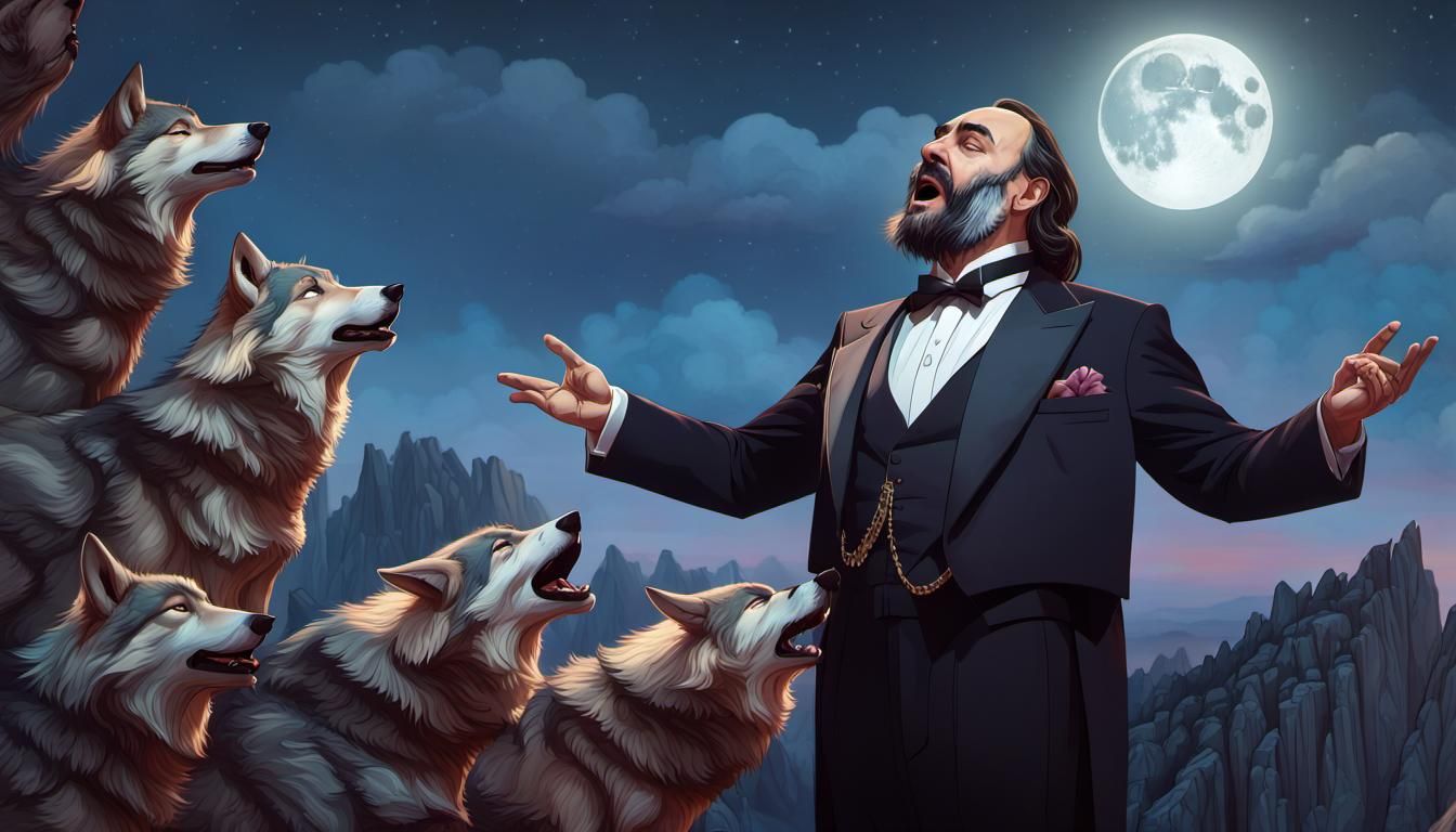 A Night Of Opera With Luciano Pavarotti & His Wolfpack. - AI Generated ...