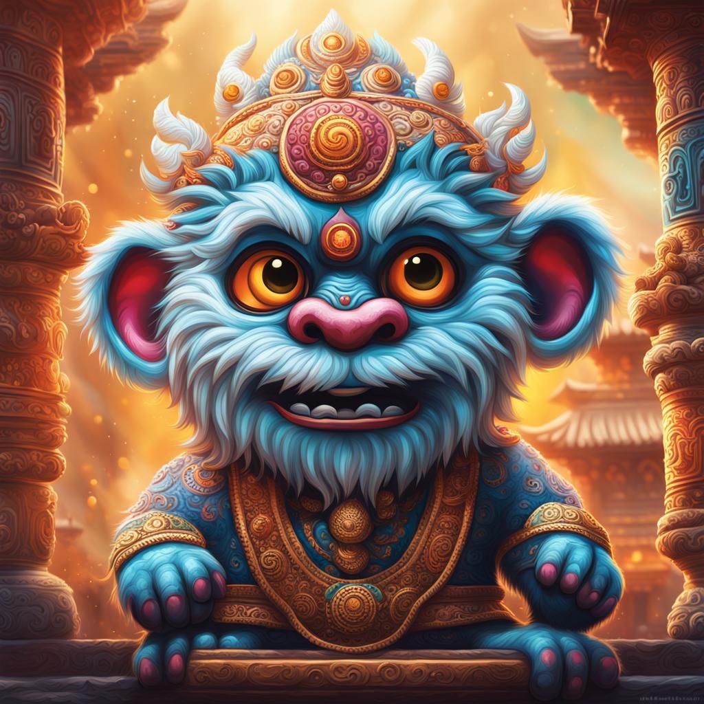 Yeti Monk - AI Generated Artwork - NightCafe Creator