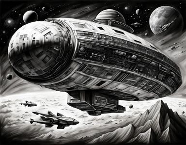 In space - AI Generated Artwork - NightCafe Creator