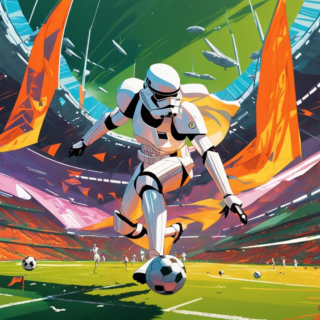 Stormtrooper football club - Stormtroopers Unleash Futurist...