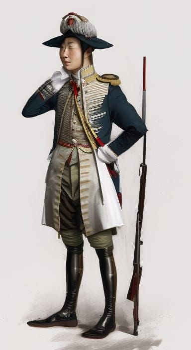 Nishigawa Hohei Line Infantryman - AI Generated Artwork - NightCafe Creator