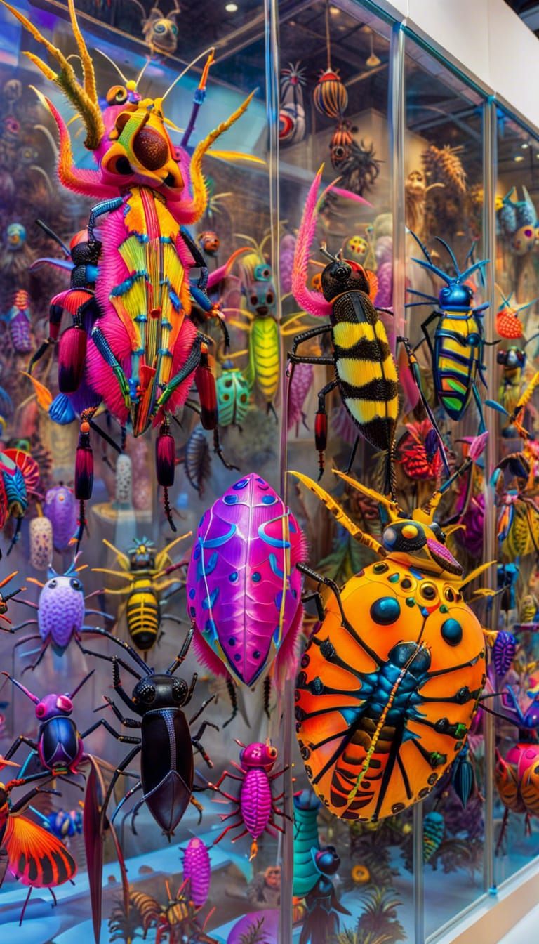 Monster Bug Museum - AI Generated Artwork - NightCafe Creator