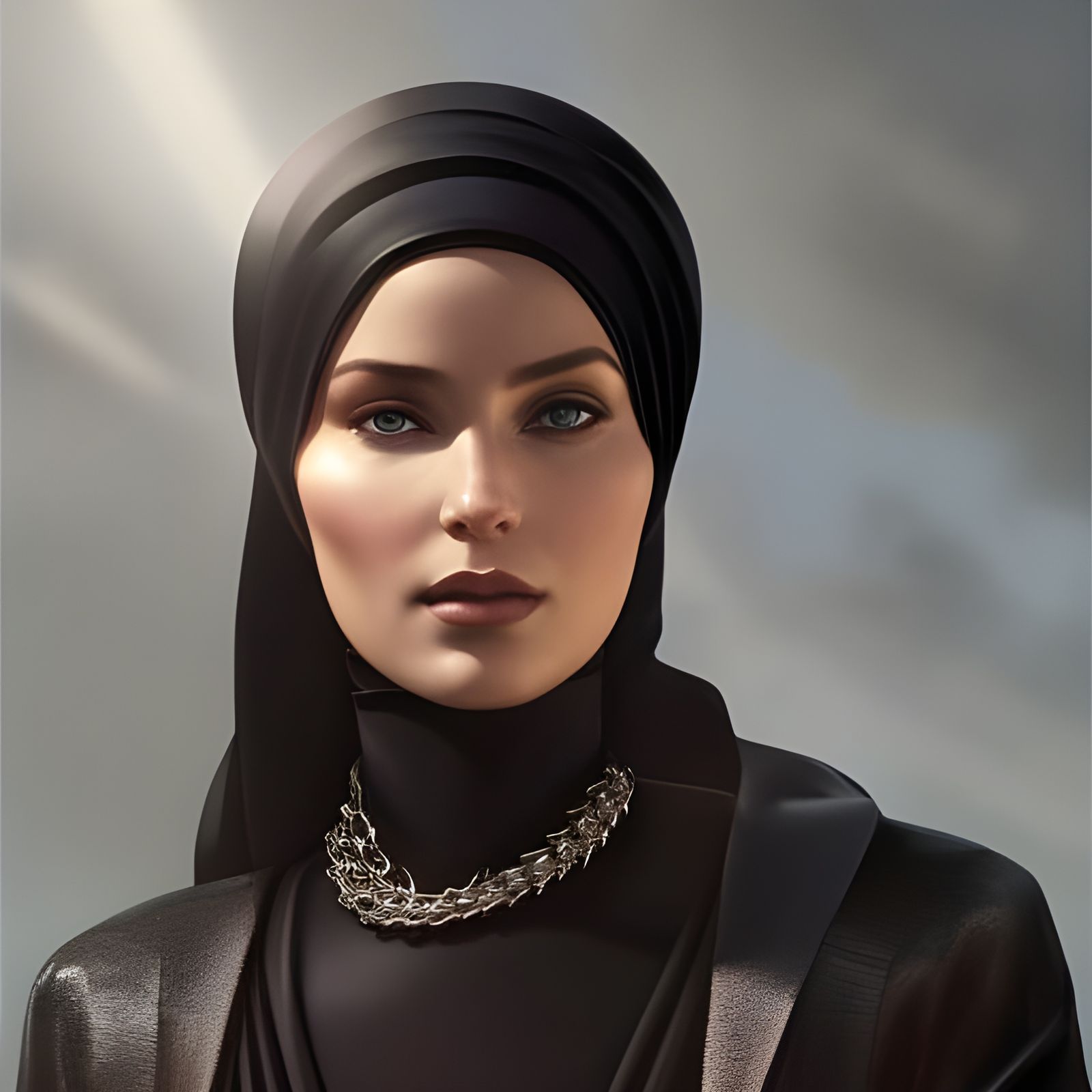 Mara wearing a noble hijab - AI Generated Artwork - NightCafe Creator