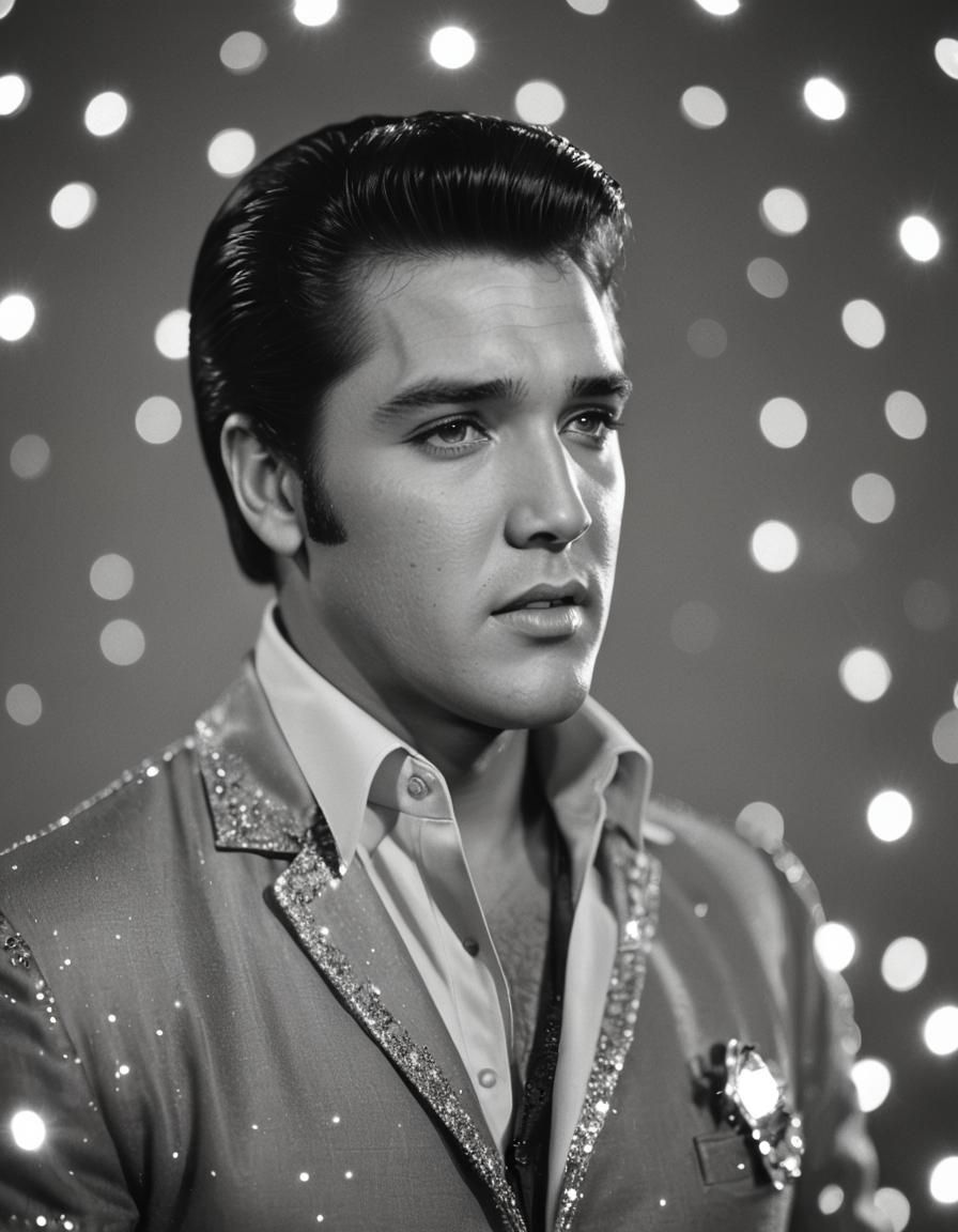 Elvis Presley, bokeh, studio lighting, canon lens, shot on dslr, 64 megapixels, sharp focus - AI ...