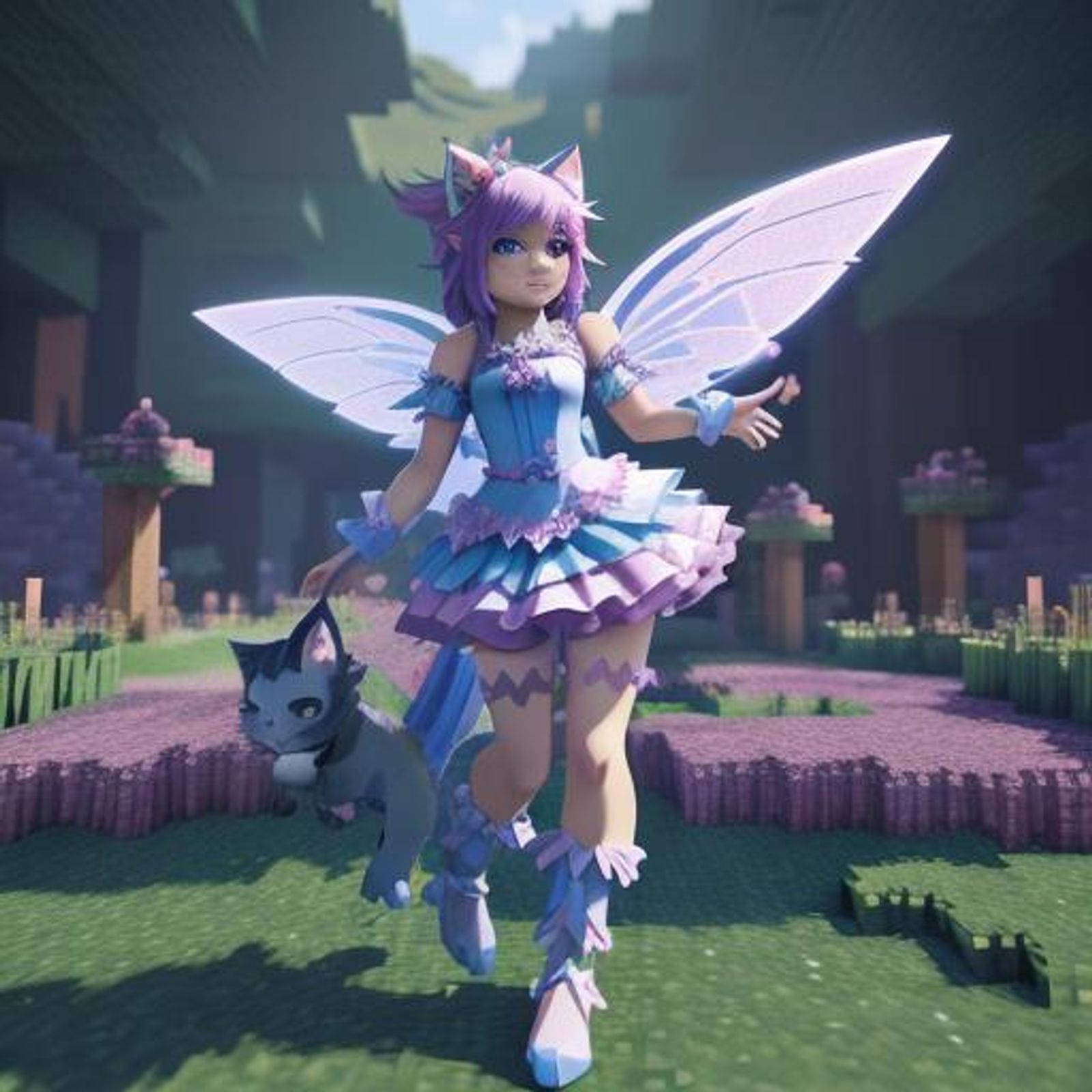 Playing Minecraft as a Magical FAIRY Kitten! (Aphmau) - AI Generated ...