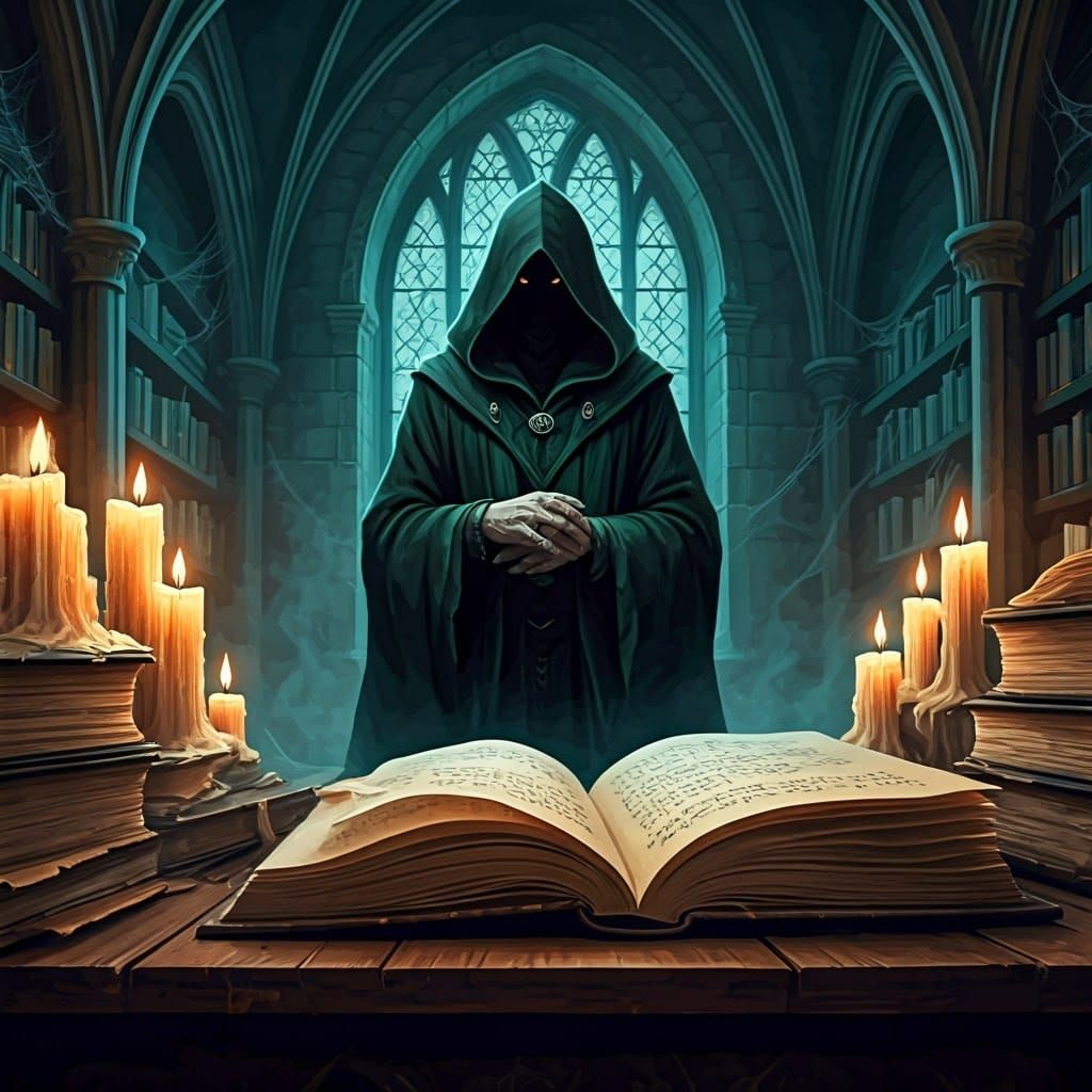 Gothic art Dark Magic, dark arts, dark academia, runes and rituals, 8k ...