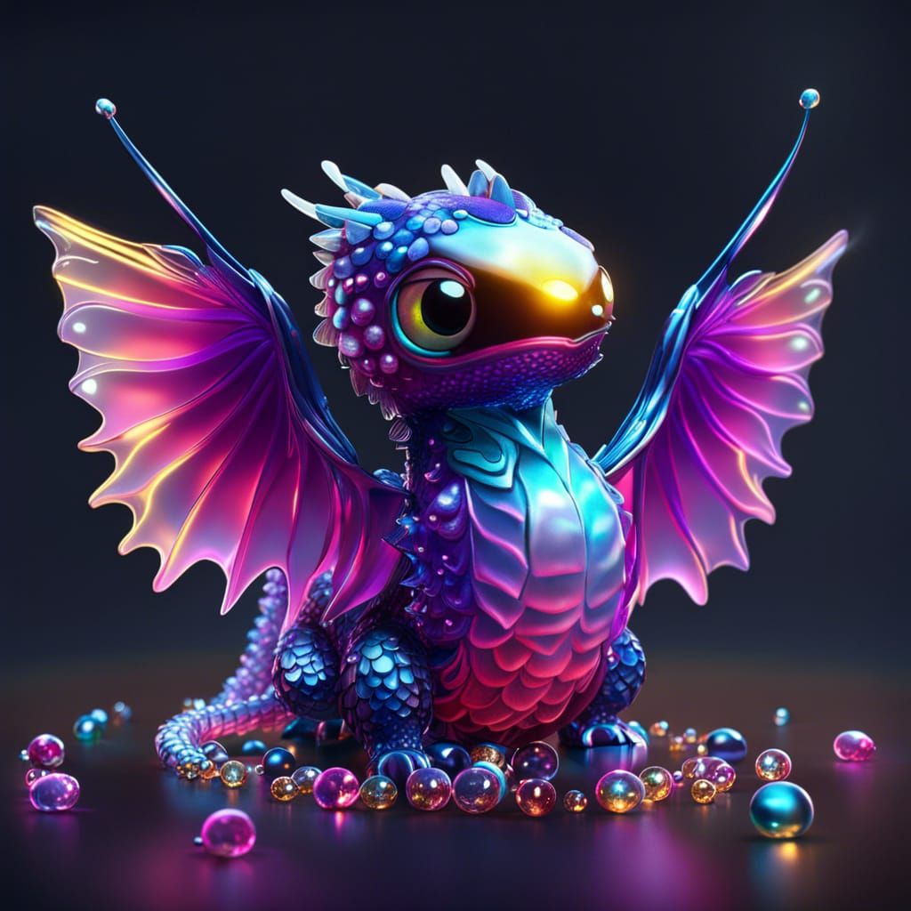 Jelly Dragon - AI Generated Artwork - NightCafe Creator