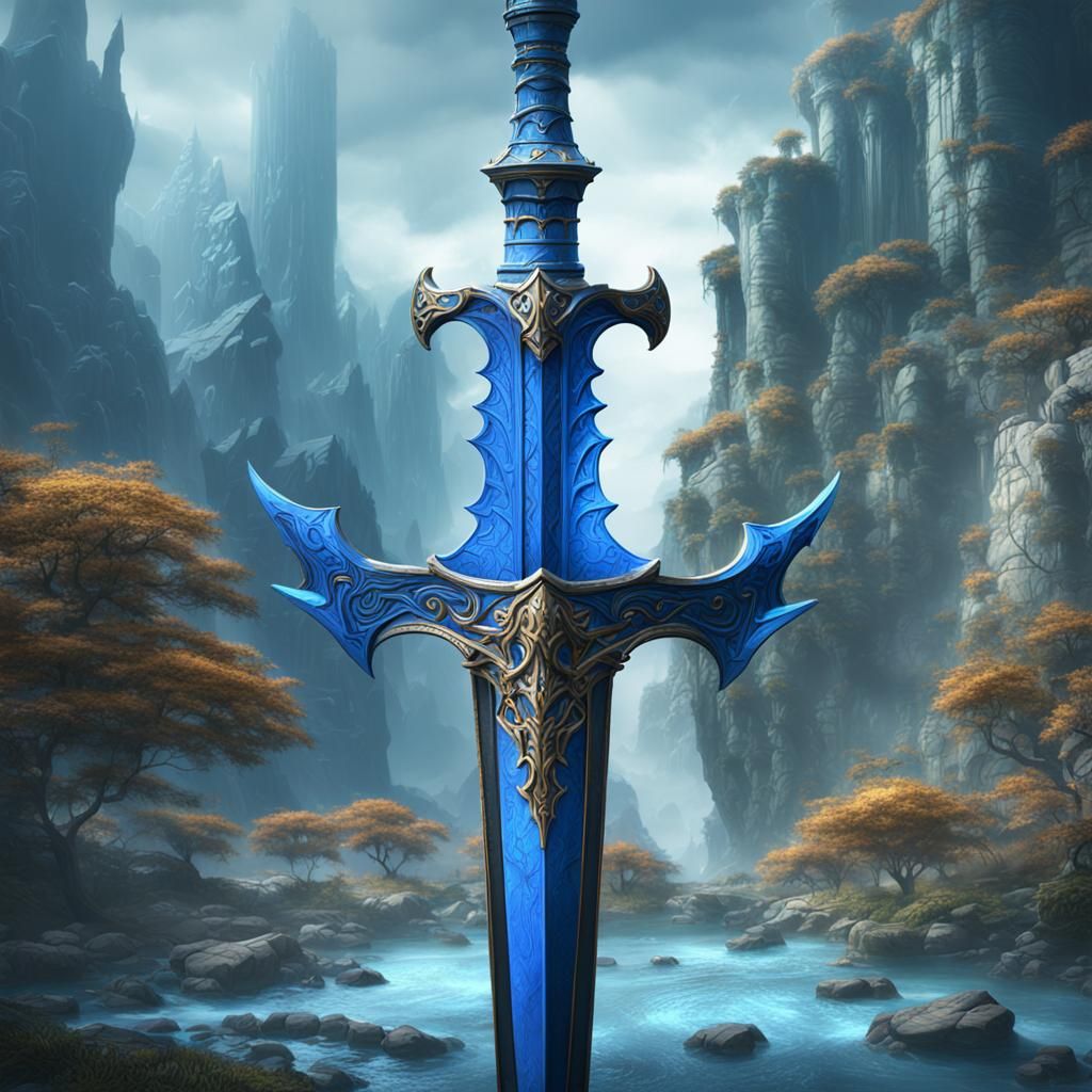 Aqua Sword - AI Generated Artwork - NightCafe Creator