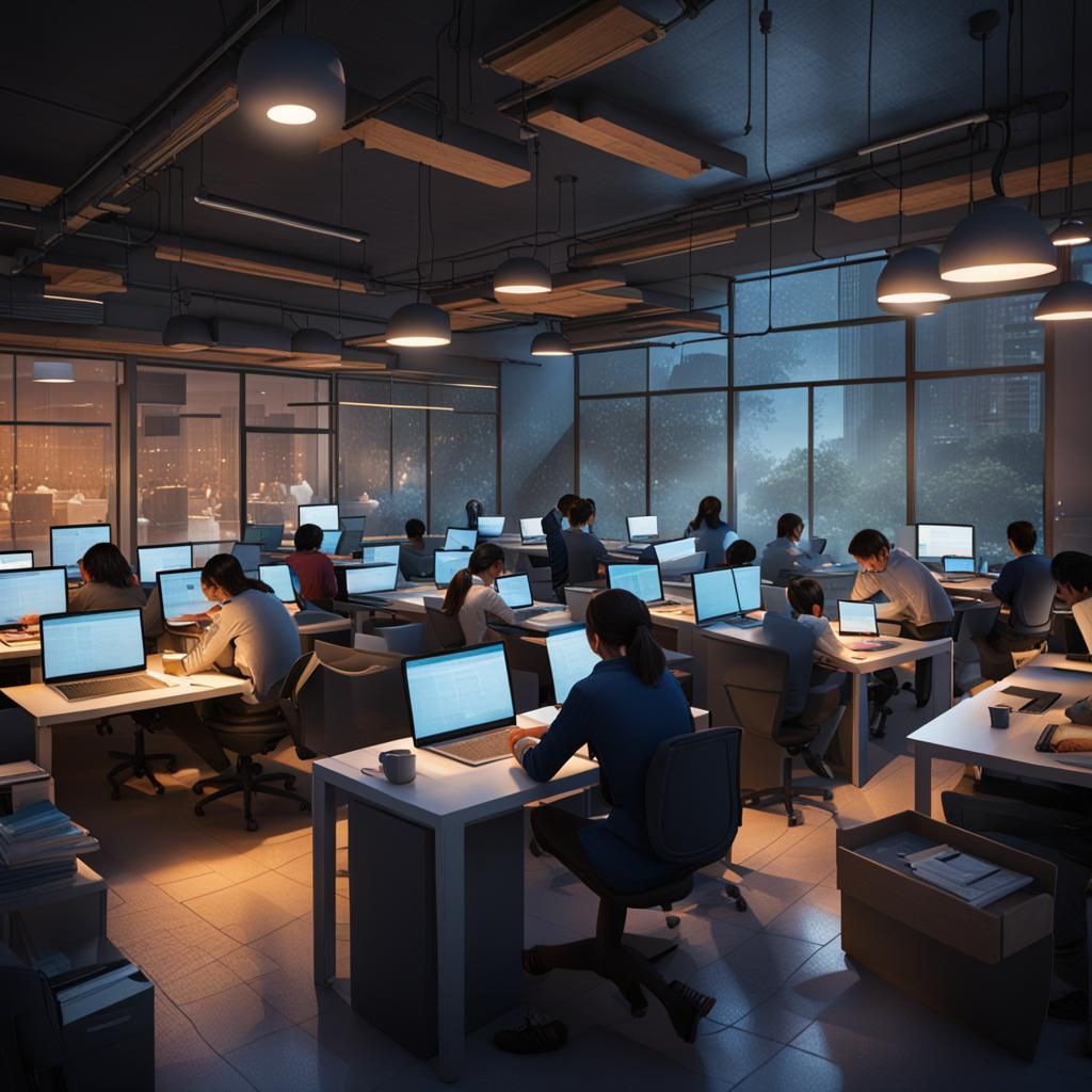 Another day in the office - AI Generated Artwork - NightCafe Creator