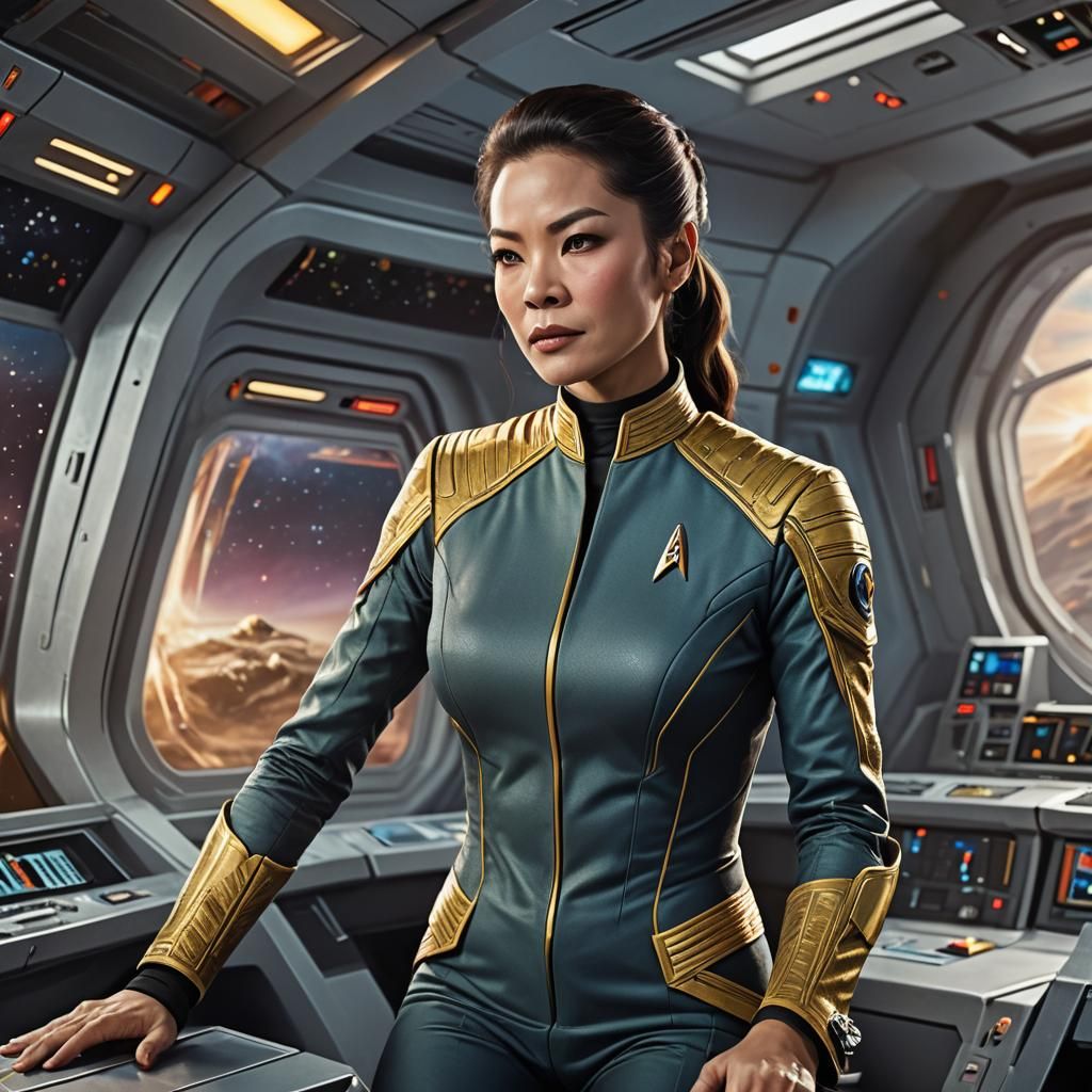 Thai female Starship officer inspired by Star Trek - AI Generated ...