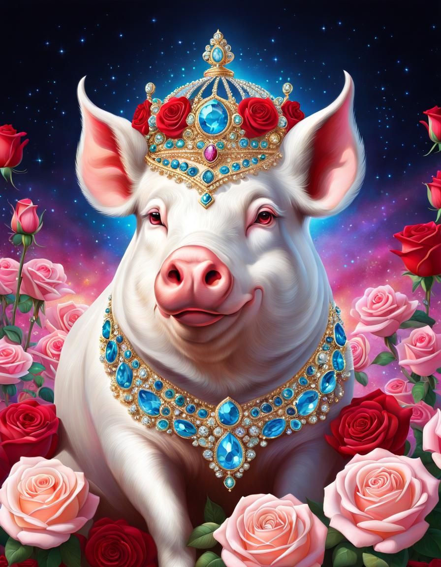Her Majesty the Pig - AI Generated Artwork - NightCafe Creator