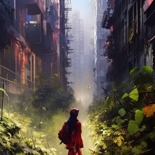 Green Apocalypse - AI Generated Artwork - NightCafe Creator