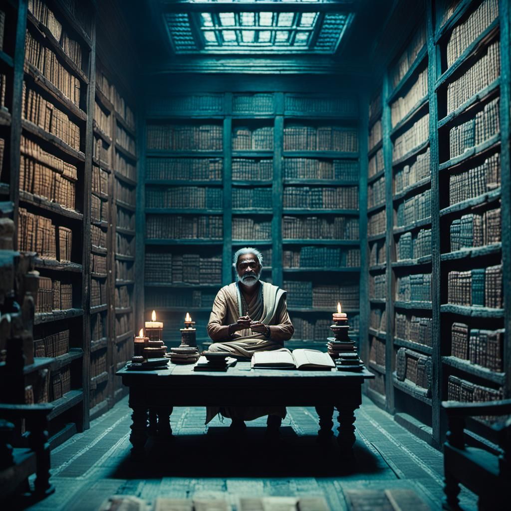 Ancient Indian Libraries. @AloneMARLA - AI Generated Artwork ...