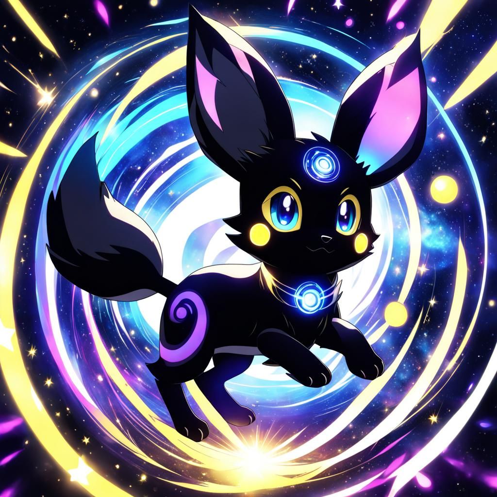 Purple-eared Umbreon - AI Generated Artwork - NightCafe Creator