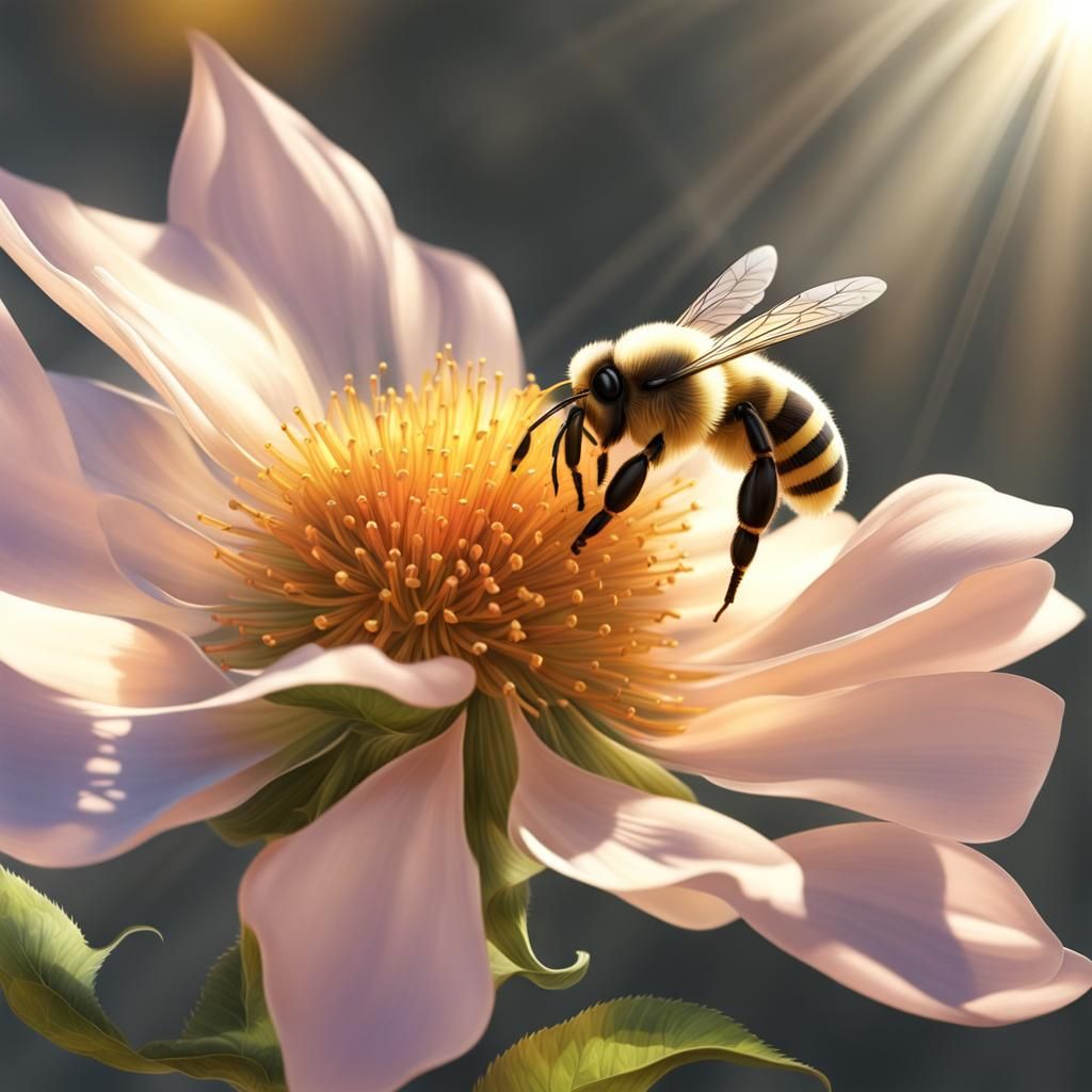 Bee 🐝 - AI Generated Artwork - NightCafe Creator