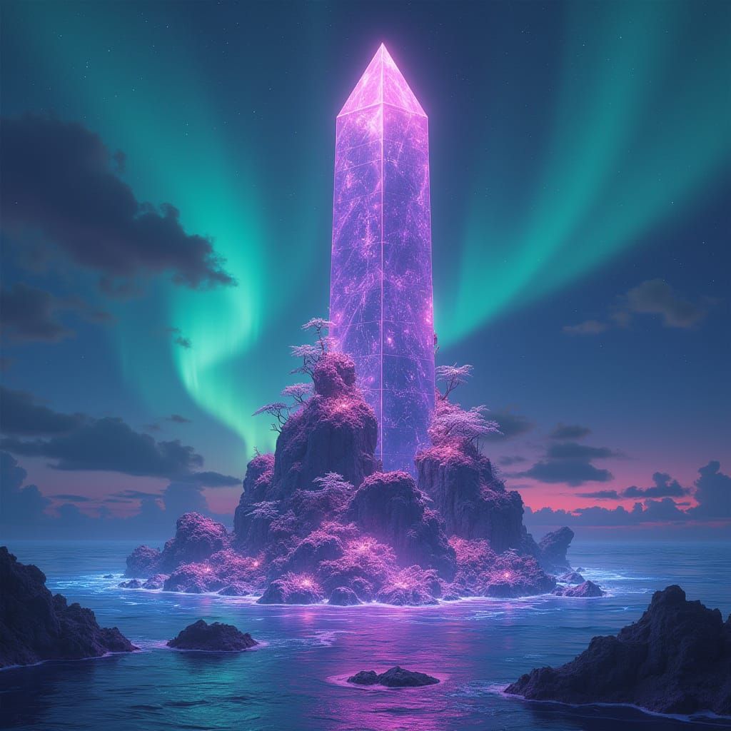 Neon Crystal Monolith - Neon Crystal Monolith