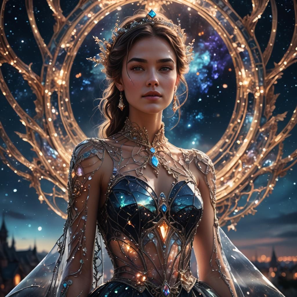 Starlight Sovereign: The Celestial Queen of Twilight Realms - AI Generated Artwork - NightCafe ...