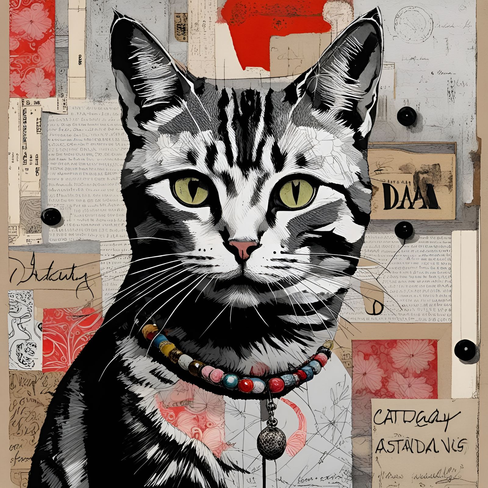DADA Cat - AI Generated Artwork - NightCafe Creator