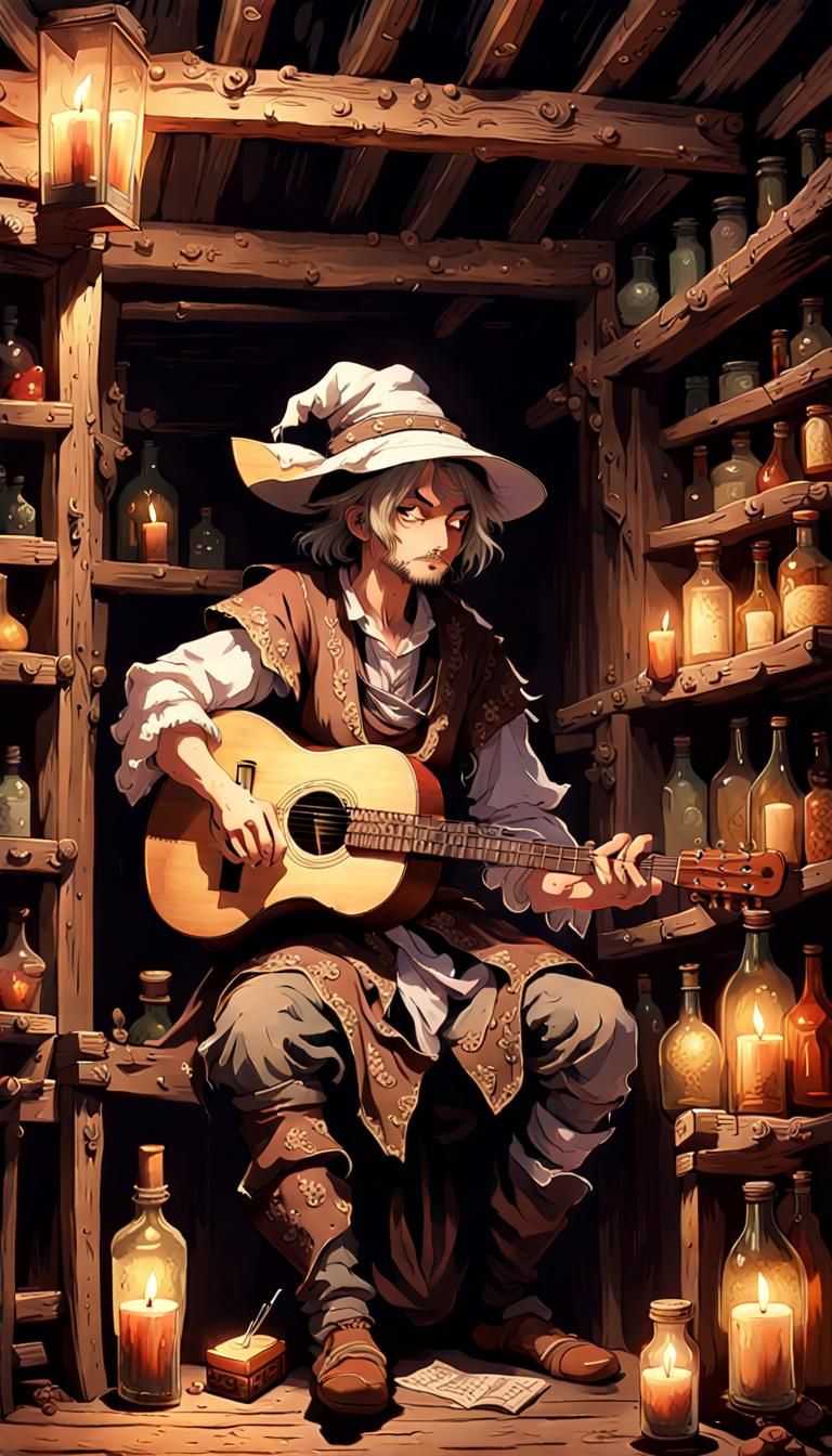Anime Bard's Tavern - AI Generated Artwork - NightCafe Creator