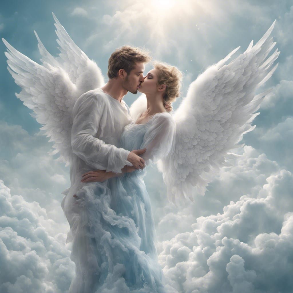 Male and female angels. - AI Generated Artwork - NightCafe Creator
