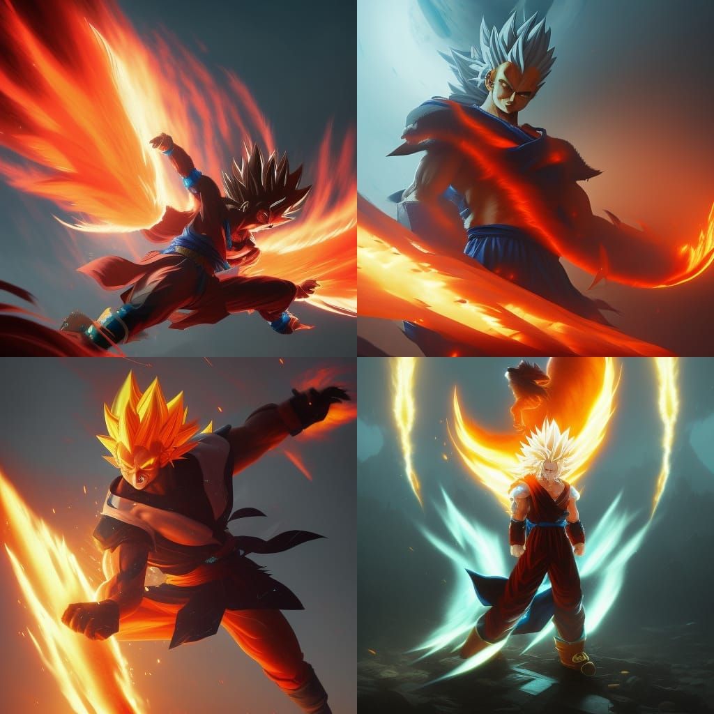 Ultimate Legendary Flame Super Saiyan Fox - AI Generated Artwork ...