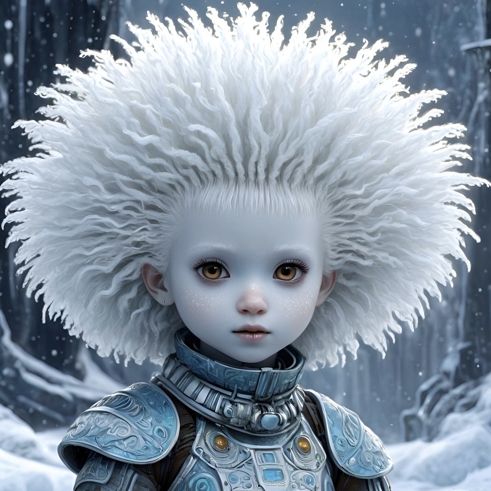Cute mythical ice boy - AI Generated Artwork - NightCafe Creator