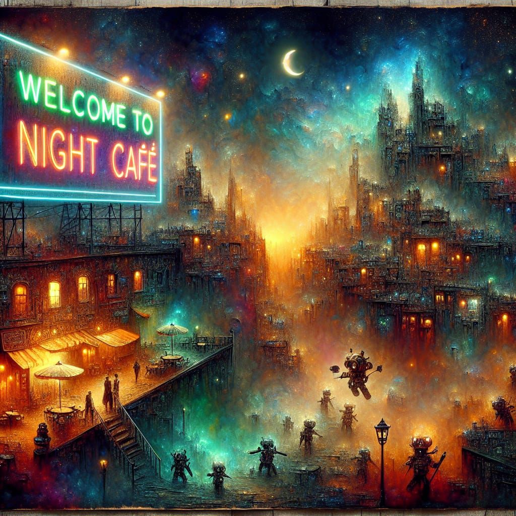 Welcome To Night Cafe - AI Generated Artwork - NightCafe Creator