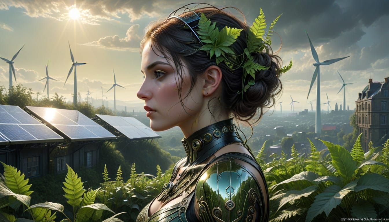 A Solarpunk Future - Surreal Biopunk Cityscapes with Solarpu...