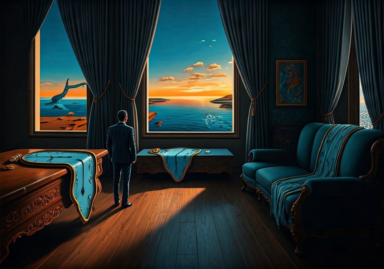 "House Of Dali" - Surrealistic Luxury Dreamscape with Meltin...