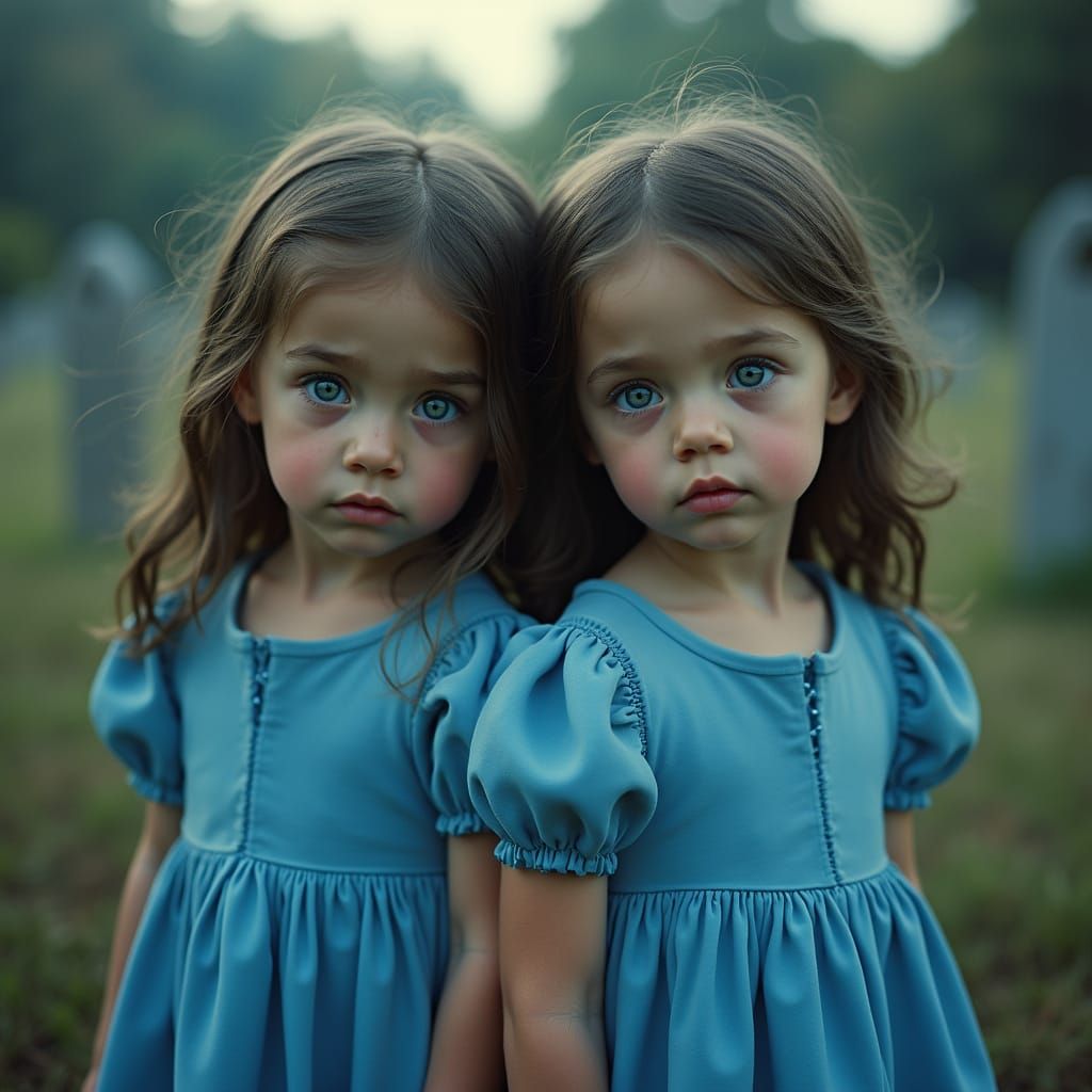 TWINS FROM THE SHINING REBORN - Creepy Twin Girls in Gravey...