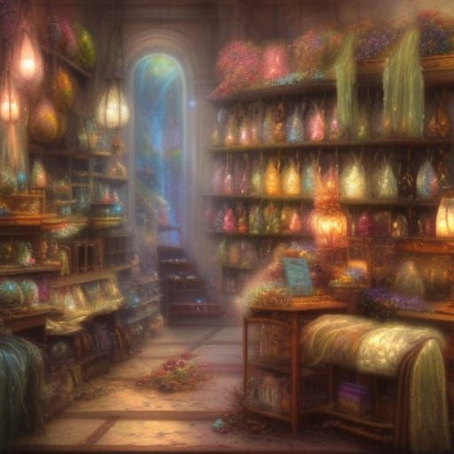 Magic shop - AI Generated Artwork - NightCafe Creator