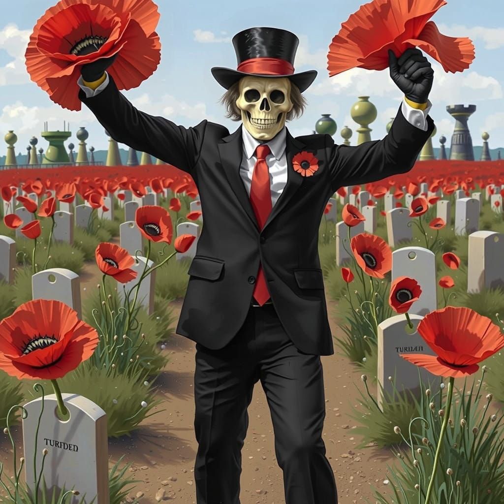 Vibrant Expressionist Christmas Train Celebration - AI Art