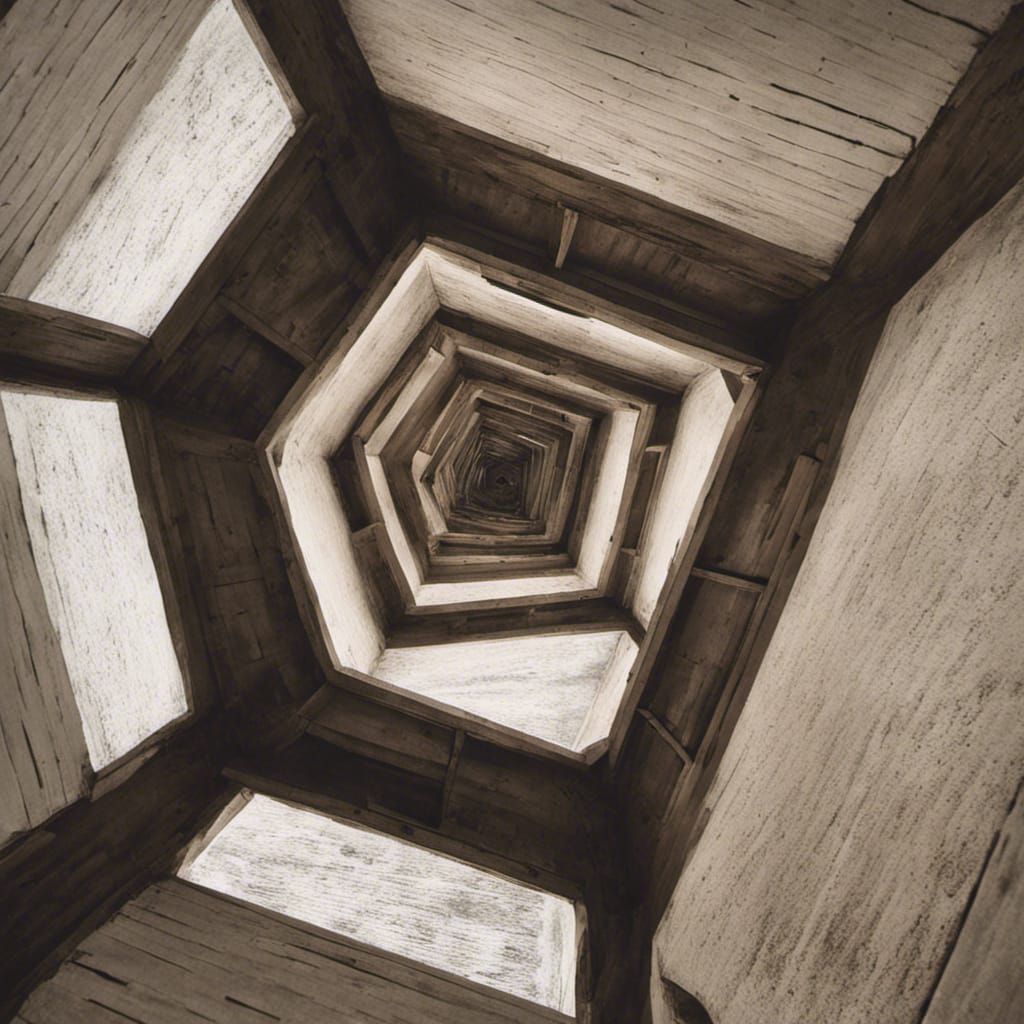 Vertigo: Church Bell Tower Stairwell - AI Generated Artwork - NightCafe ...