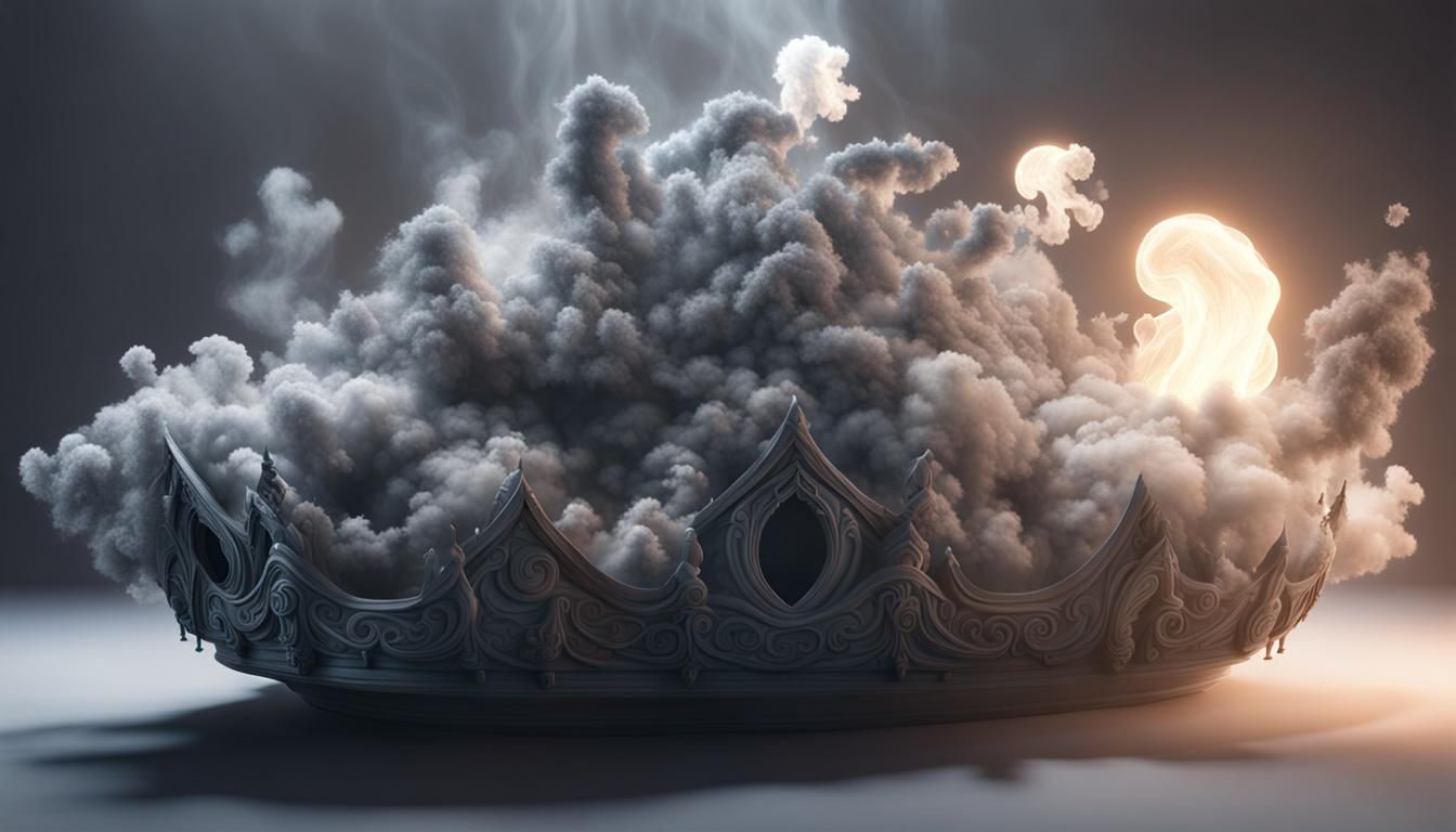 Smoke crown - AI Generated Artwork - NightCafe Creator