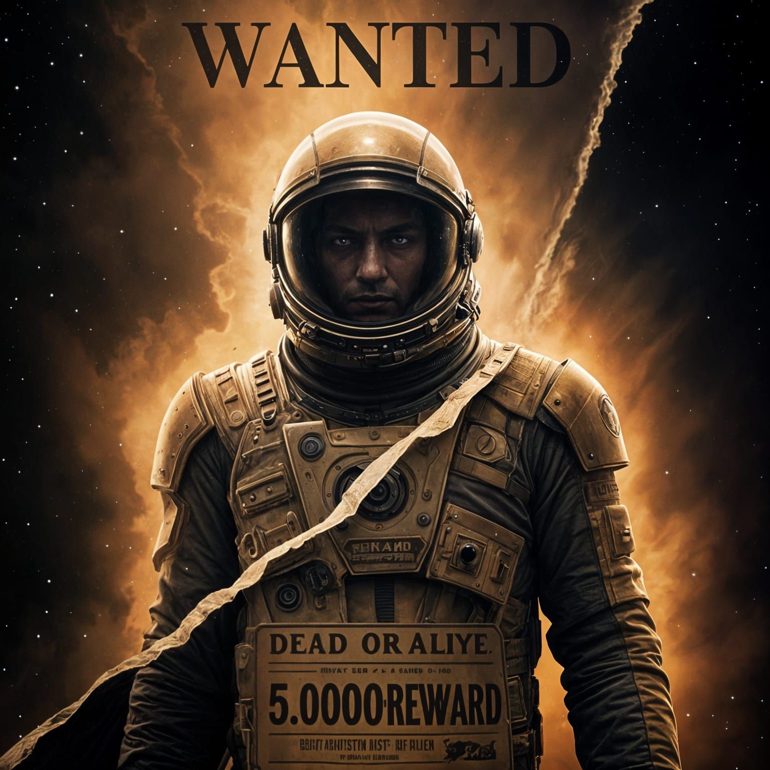 Interstellar Wanted poster - AI Generated Artwork - NightCafe Creator
