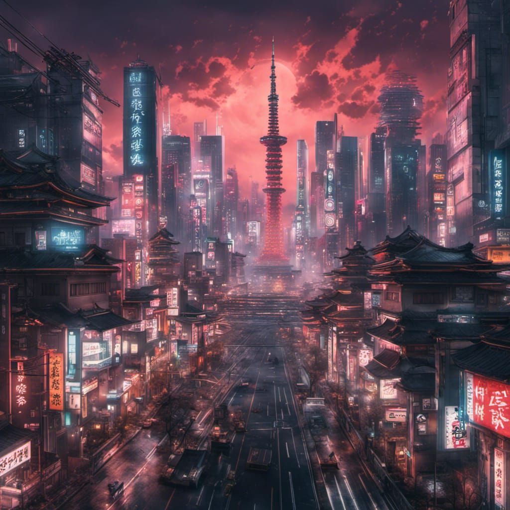Futuristic Tokyo - AI Generated Artwork - NightCafe Creator