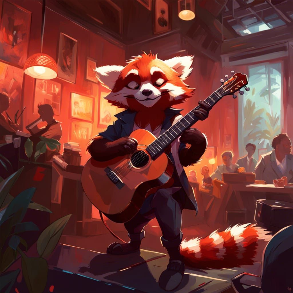 Ballad of the lone firefox - AI Generated Artwork - NightCafe Creator