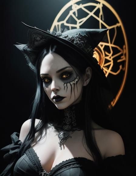 Gothic Witch - AI Generated Artwork - NightCafe Creator