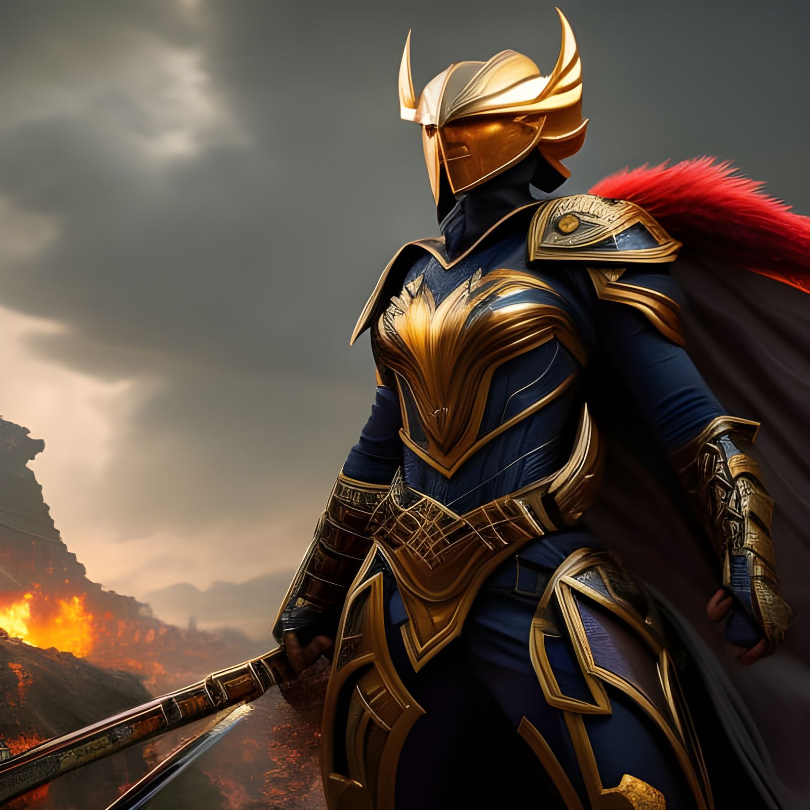 Sininen Ritari - AI Generated Artwork - NightCafe Creator