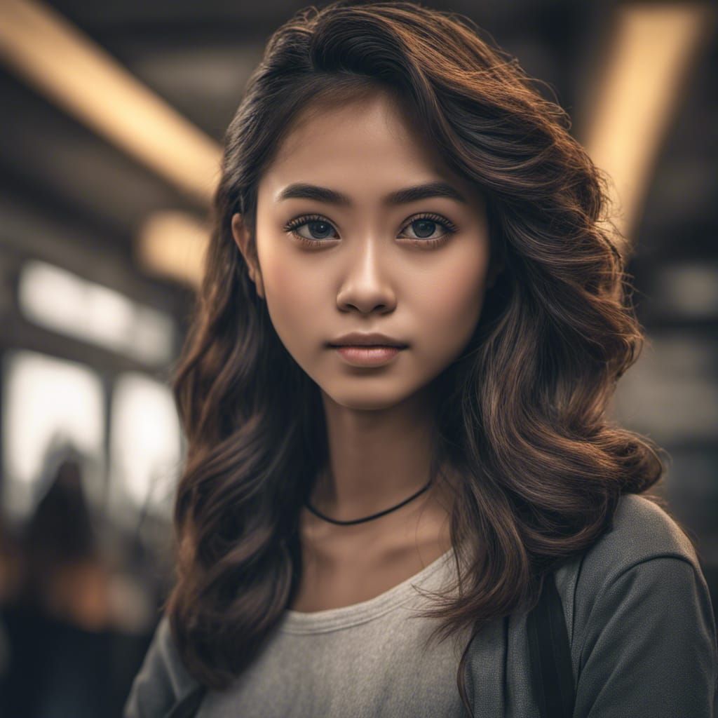 Timid Pinay - AI Generated Artwork - NightCafe Creator