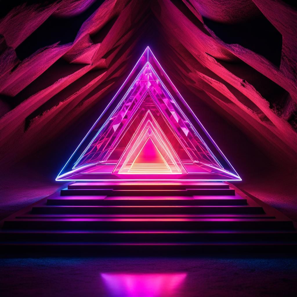 Pyramid Underground - AI Generated Artwork - NightCafe Creator